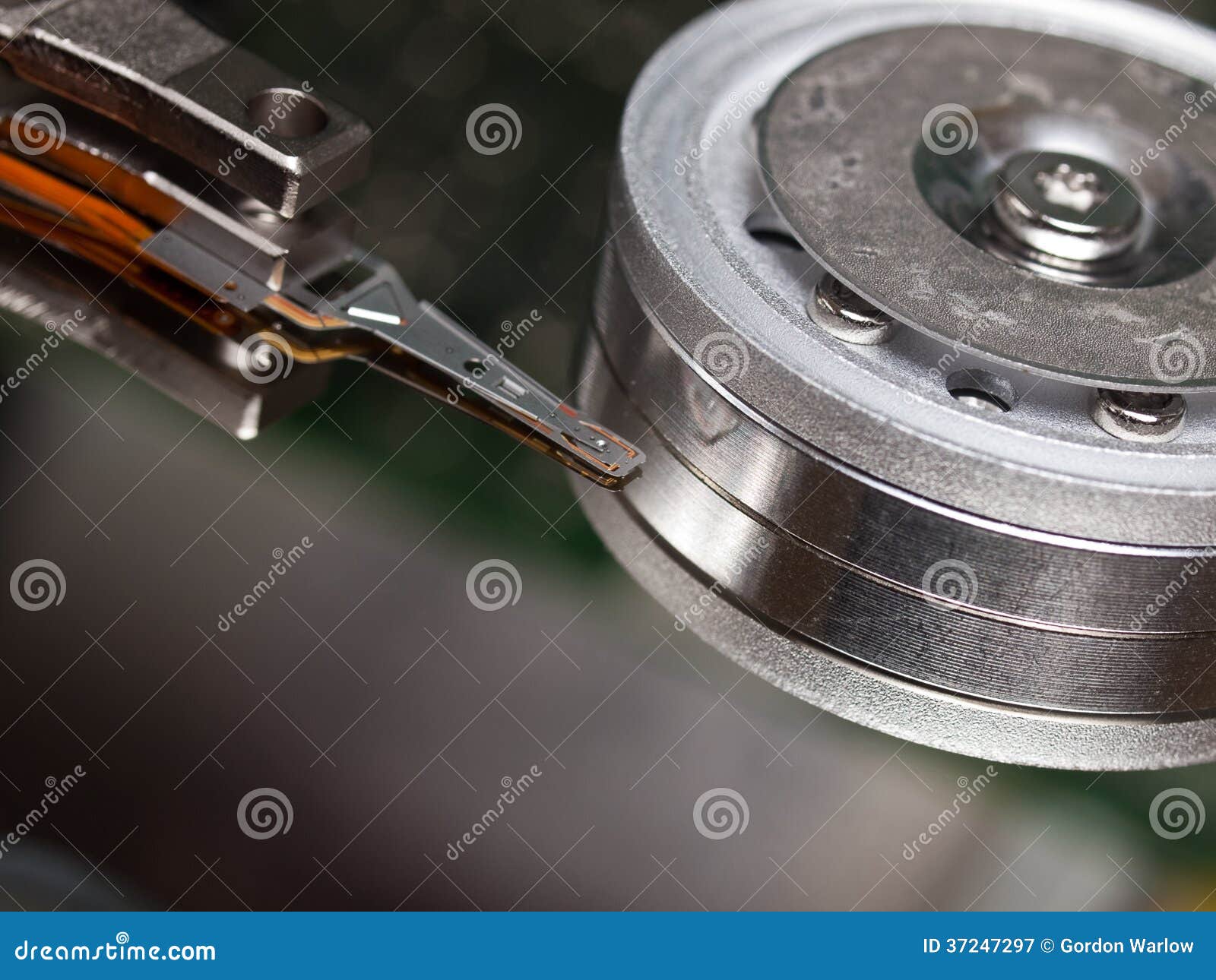 Hard Drive Interior Parts stock image. Image of steel - 37247297