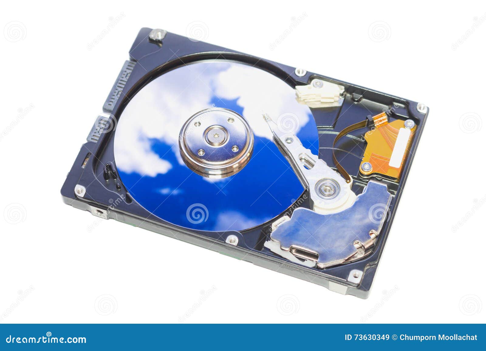 Hard Drive Isolated on White Background Stock Image - Image of ...