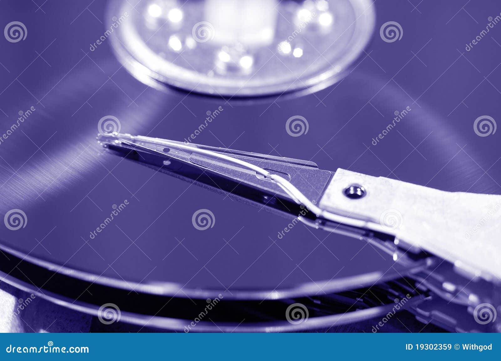 Hard drive, macro stock image. Image of disk, open, device - 19302359