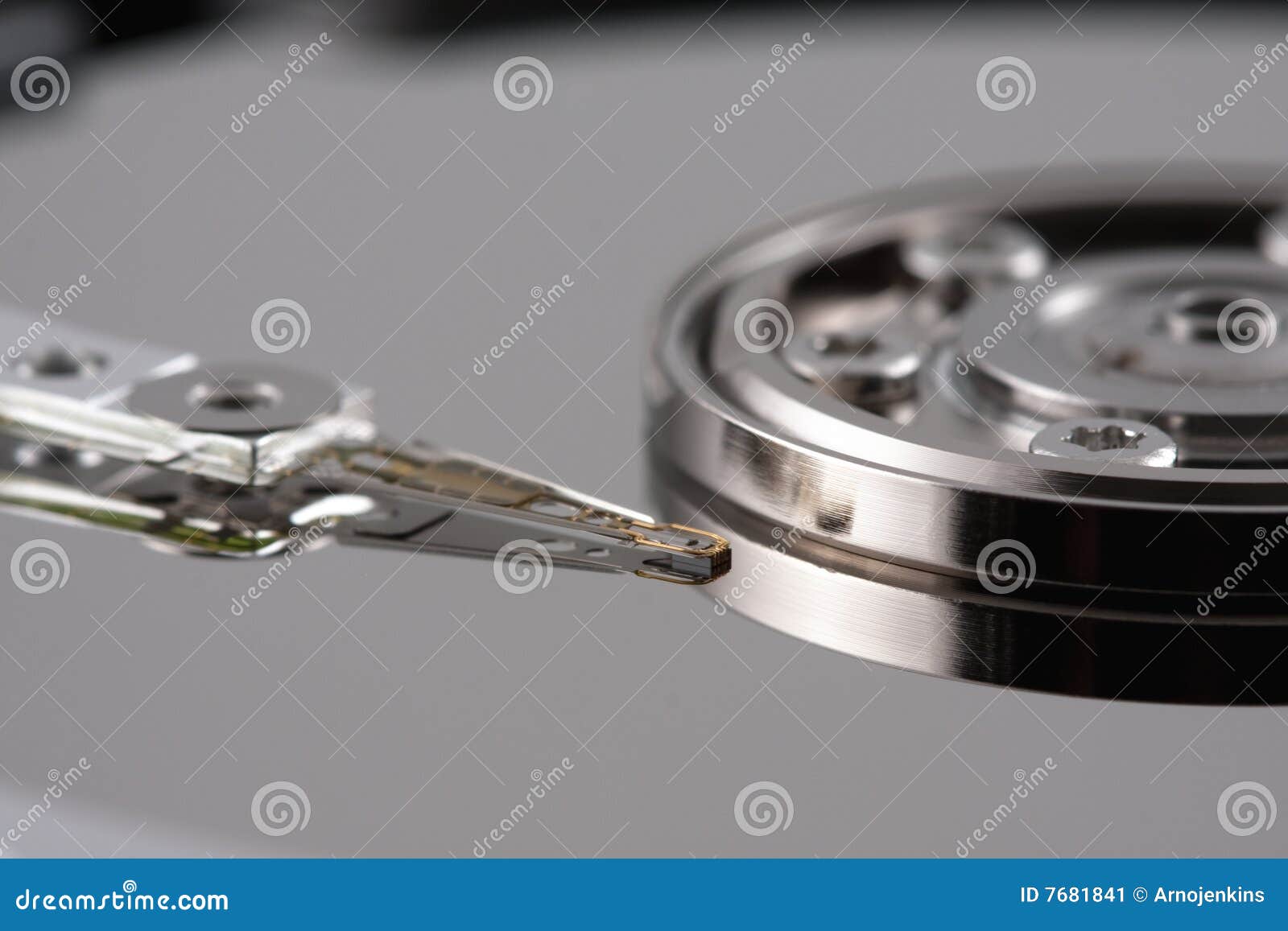 Hard Drive Needle Side View Stock Image - Image of disc, harddisk: 7681841