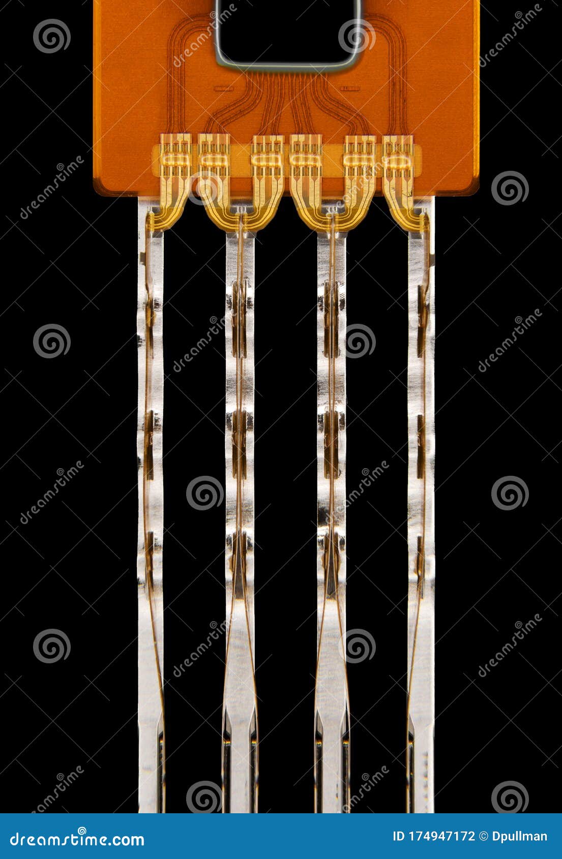 Hard Drive Read and Write Head on Black Background Stock Photo - Image ...