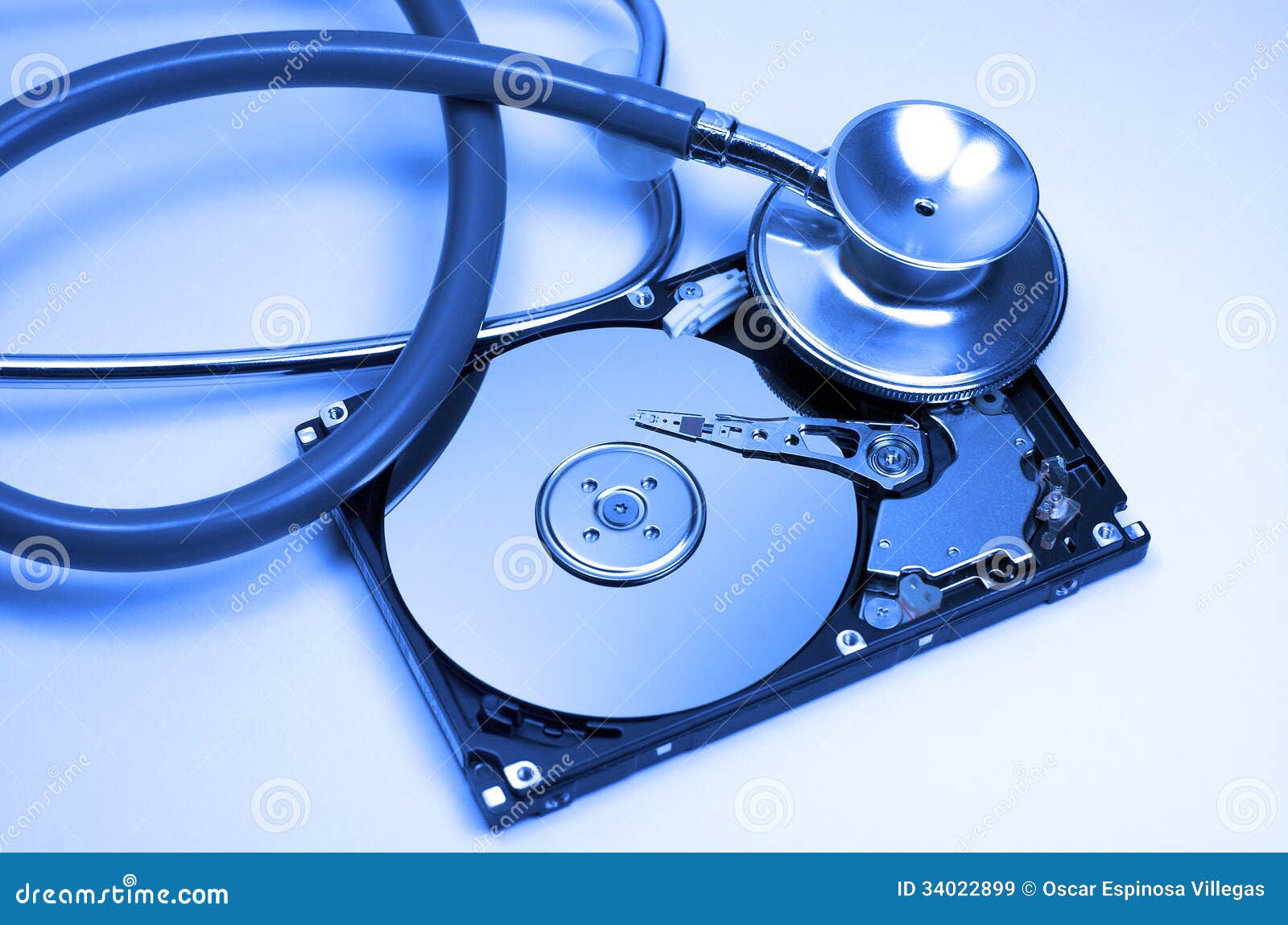 Hard drive. Stethoscope stock image. Image of compartment - 34022899