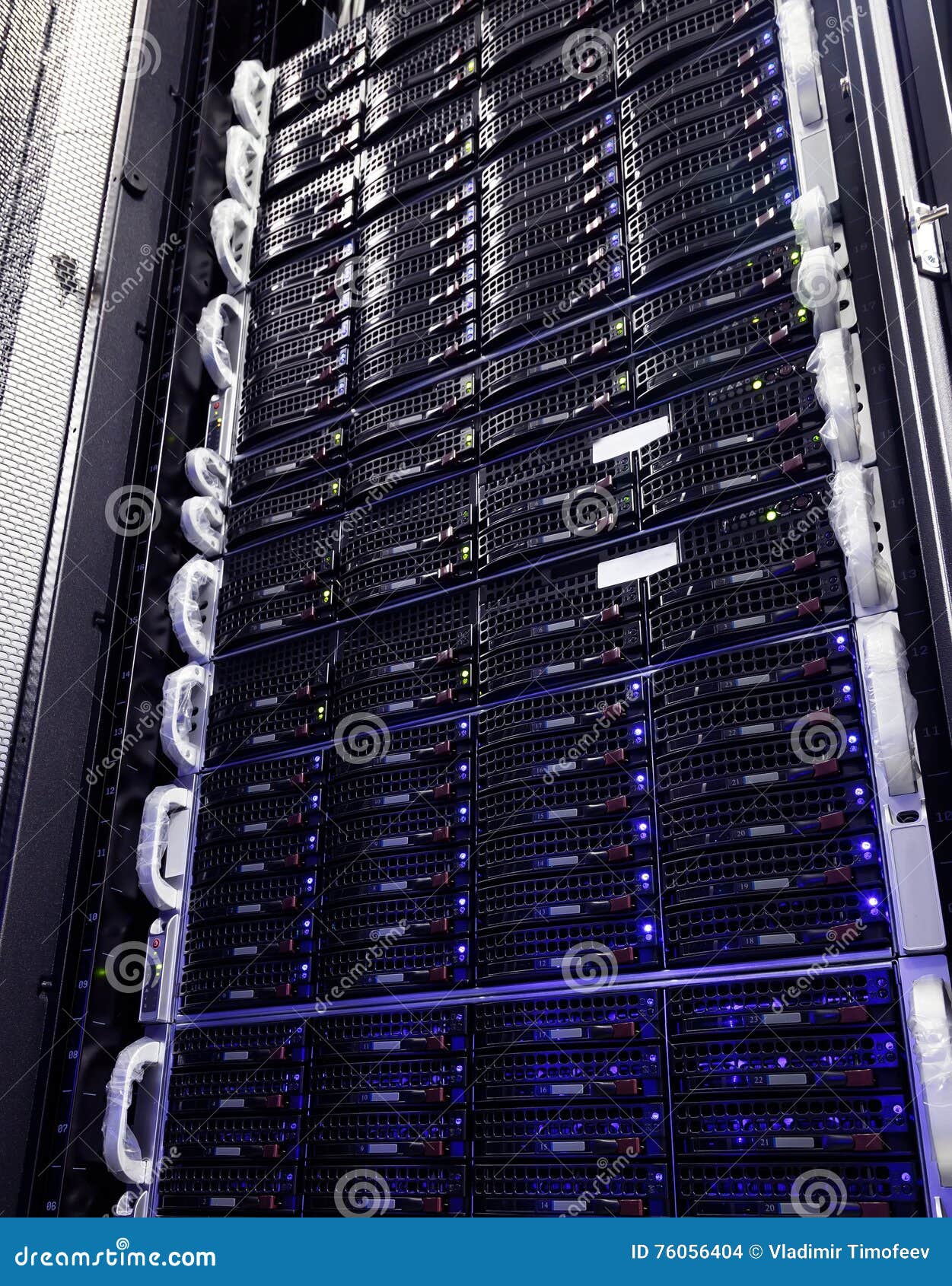 Hard Drive Storage System in the Datacenter Stock Photo - Image of ...