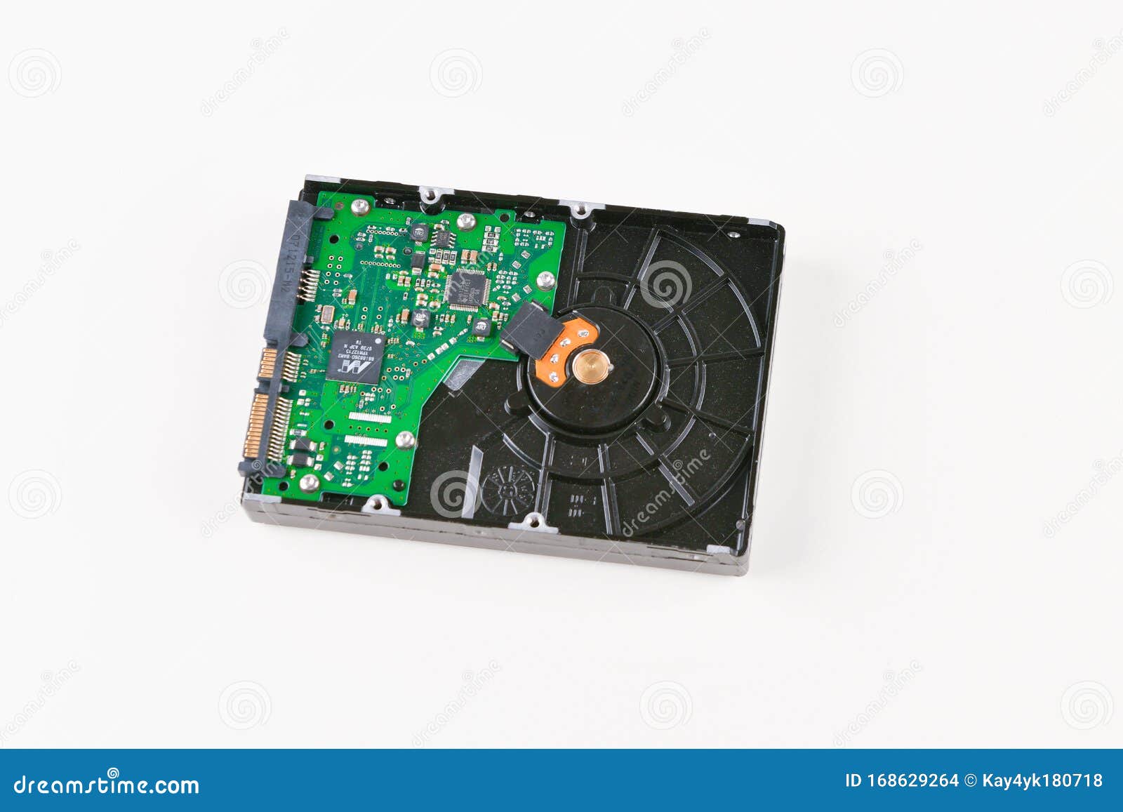 Hard Drive on a White Background. Computer Hard Drive on a White ...