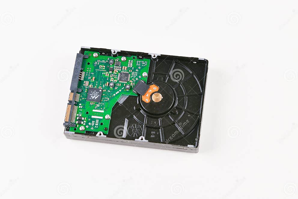 Hard Drive on a White Background. Computer Hard Drive on a White ...