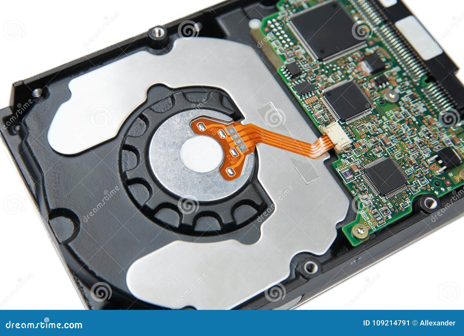 Hard Drive on White Background Stock Image - Image of record ...