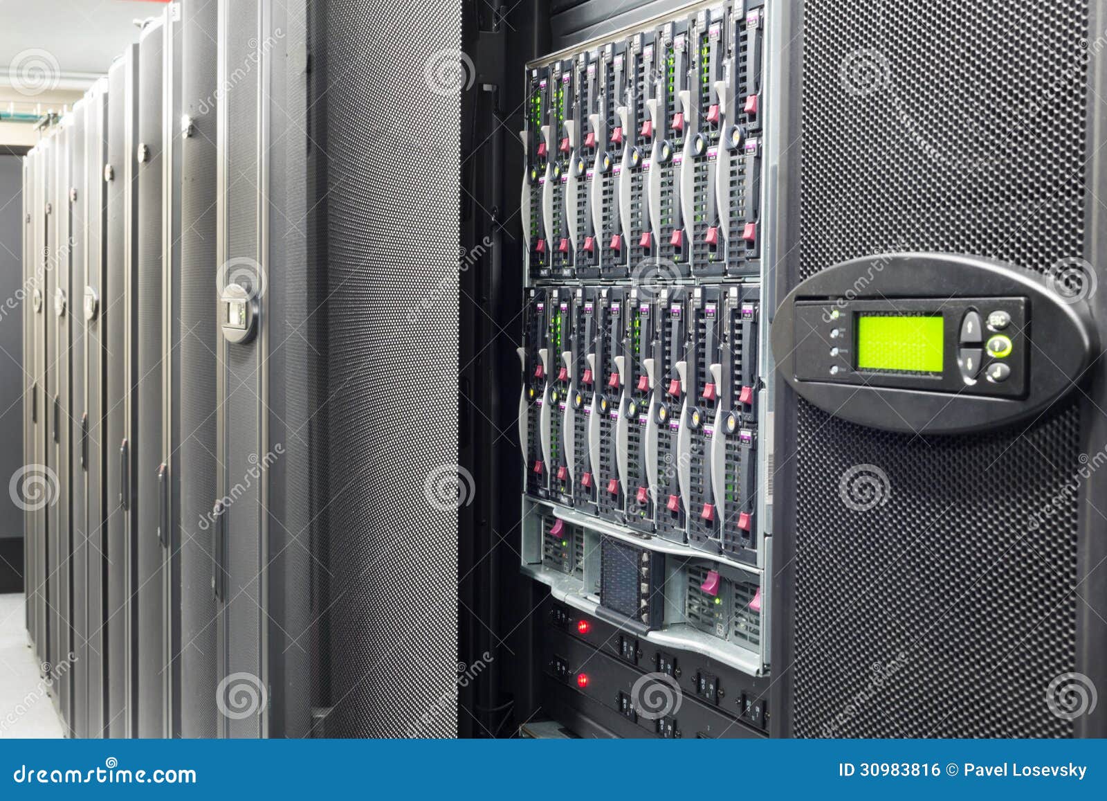 Hard drives and controls stock photo. Image of equipment - 30983816
