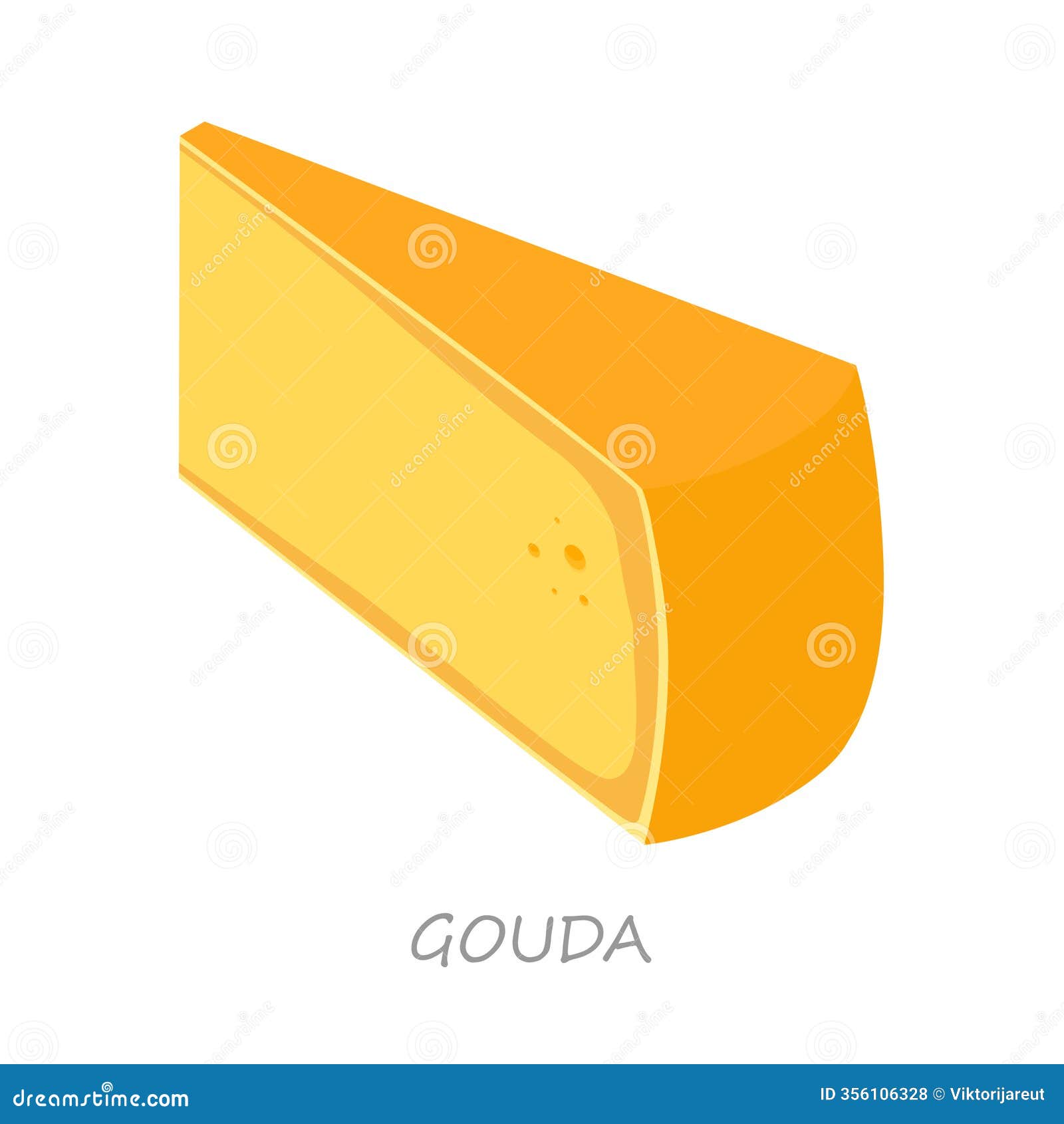 Gouda Cheese Showcased In Ultra HD With Smooth Texture Stock ...