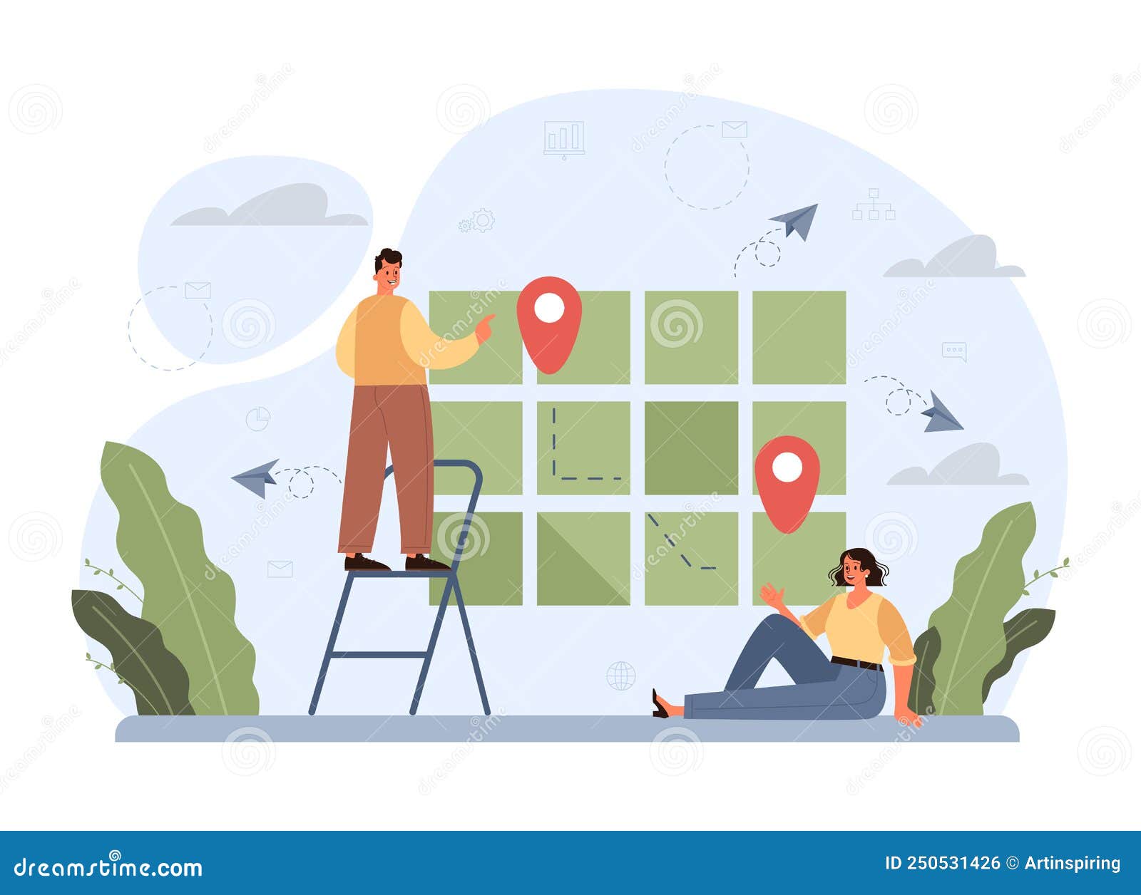 Hard or Easy Path Choice Concept. Difficult Decision-making, Stock ...