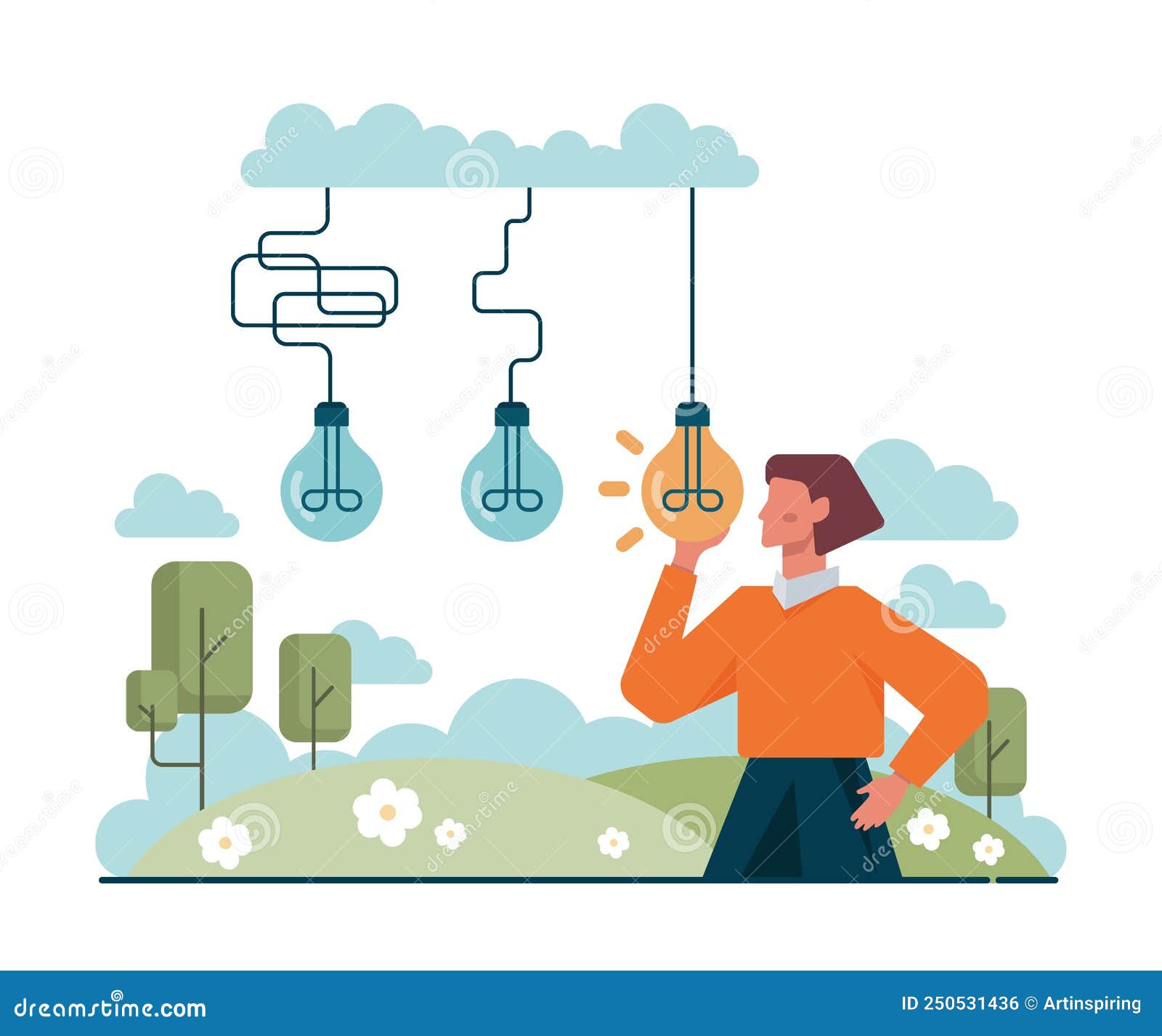 Hard or Easy Path Choice Concept. Difficult Decision-making, Stock ...