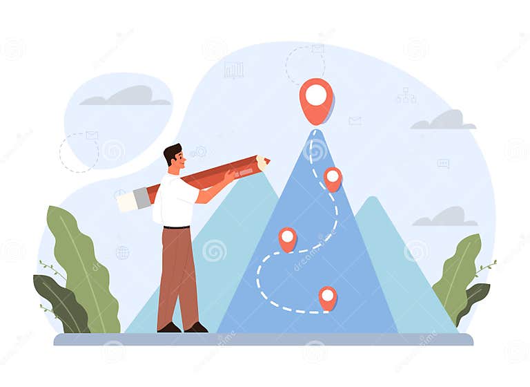 Hard or Easy Path Choice Concept. Success or Failure Stock Vector ...