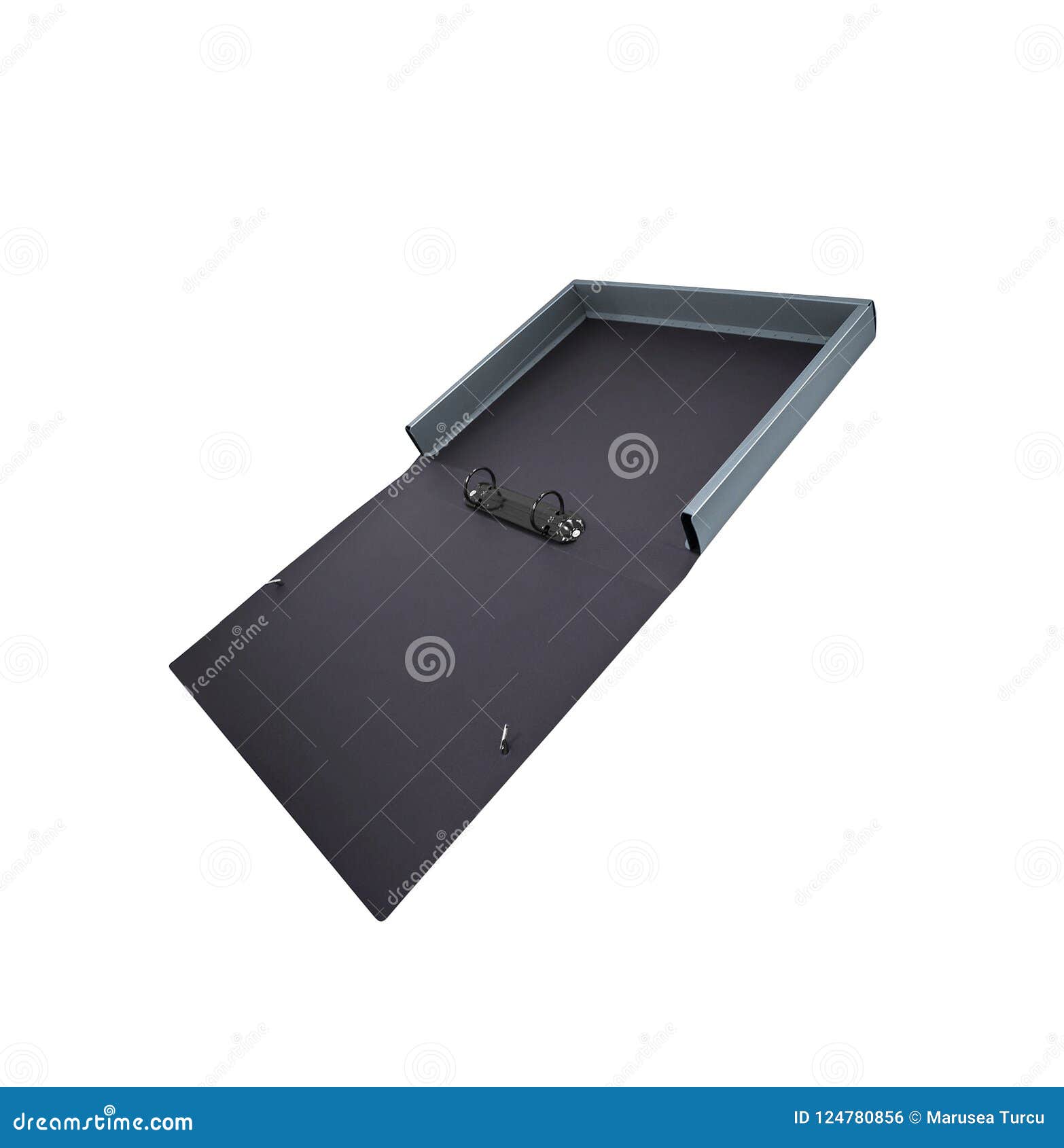 Hard Folder Isolated on White Stock Photo - Image of paper, looseleaf ...