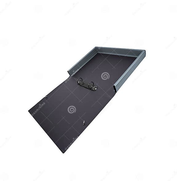 Hard Folder Isolated on White Stock Photo - Image of paper, looseleaf ...