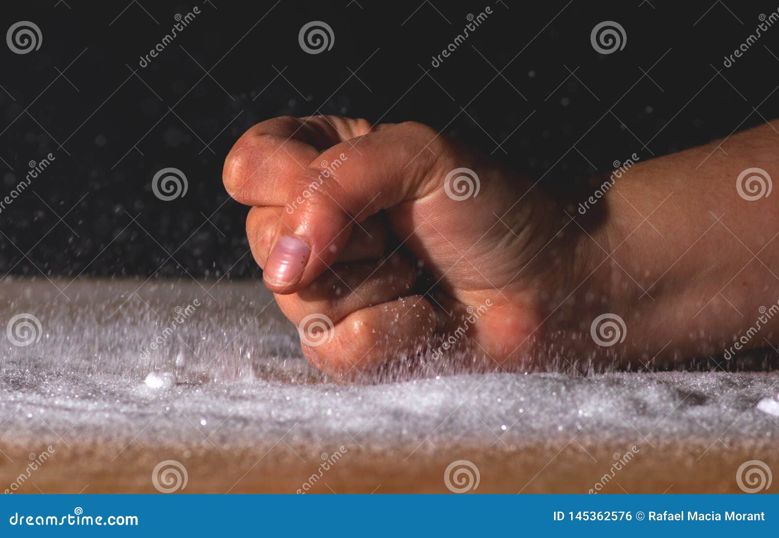 Hand Tapping on the Table with Sugar Stock Photo - Image of natural ...