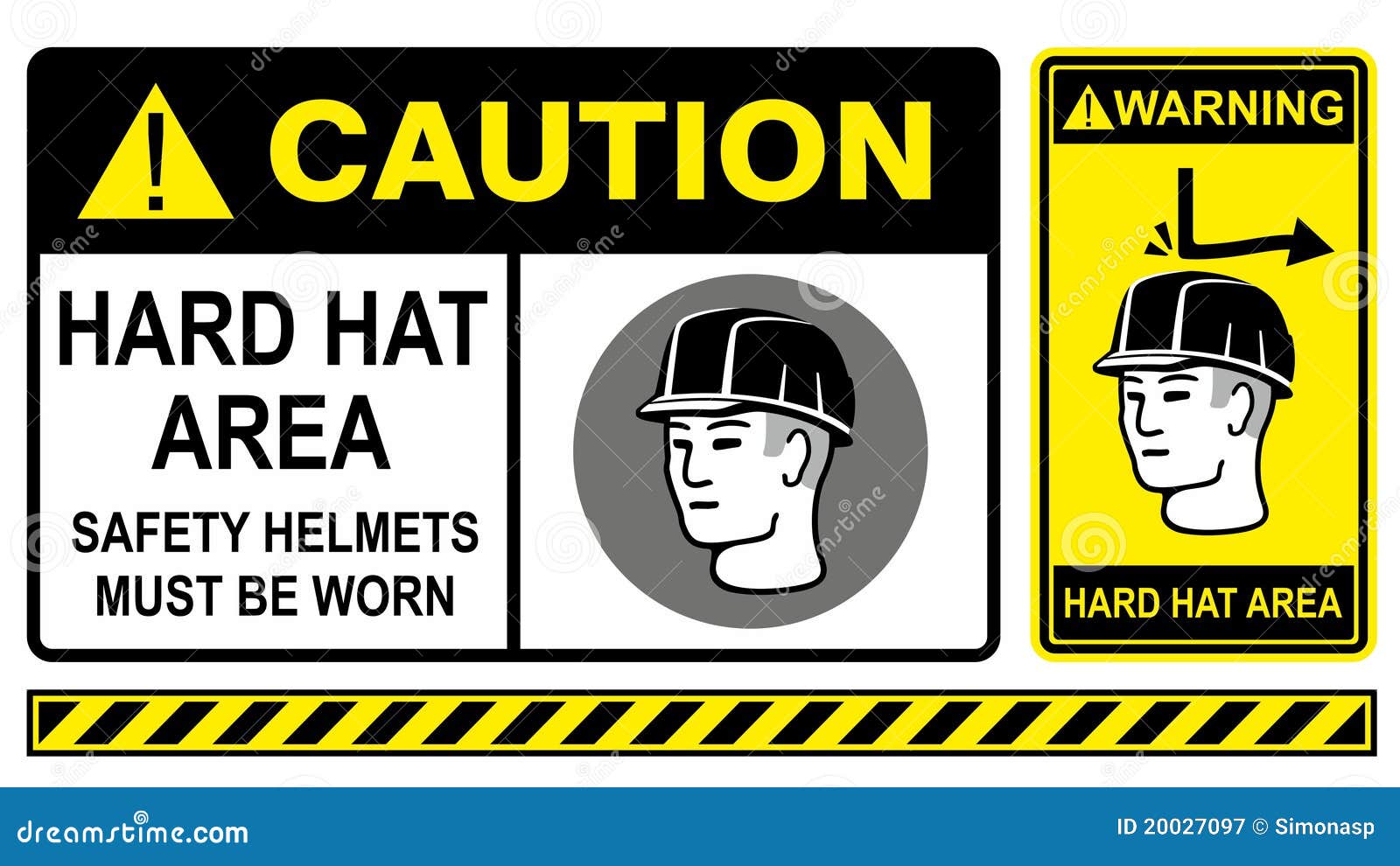 Hard hat stock vector. Illustration of helmet, alert - 20027097