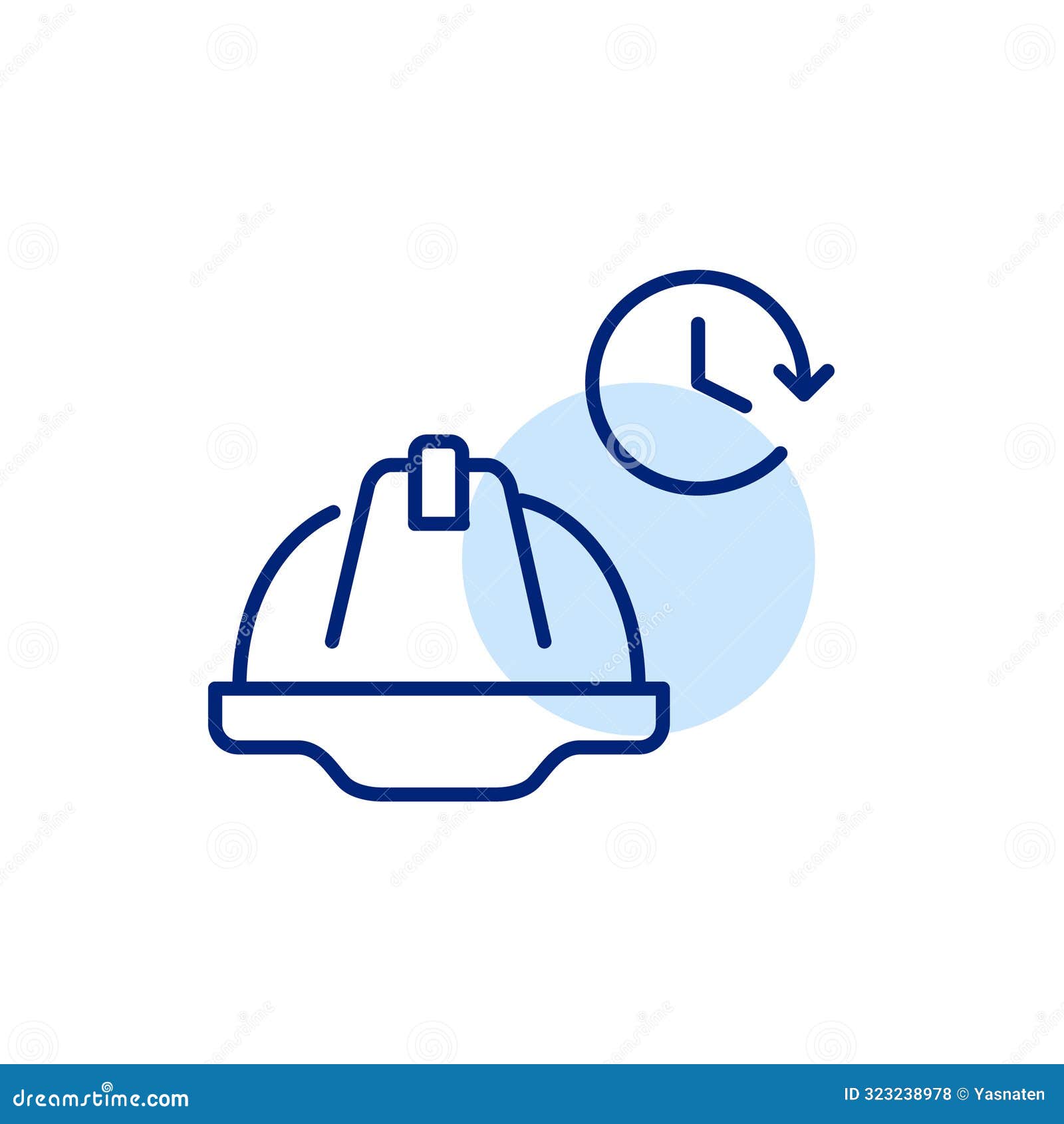 Hard Hat and Clock. Web Development Timeline and Schedule. Planned ...