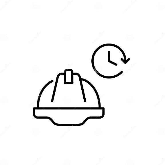 Hard Hat and Clock. Web Development Timeline and Schedule. Planned ...