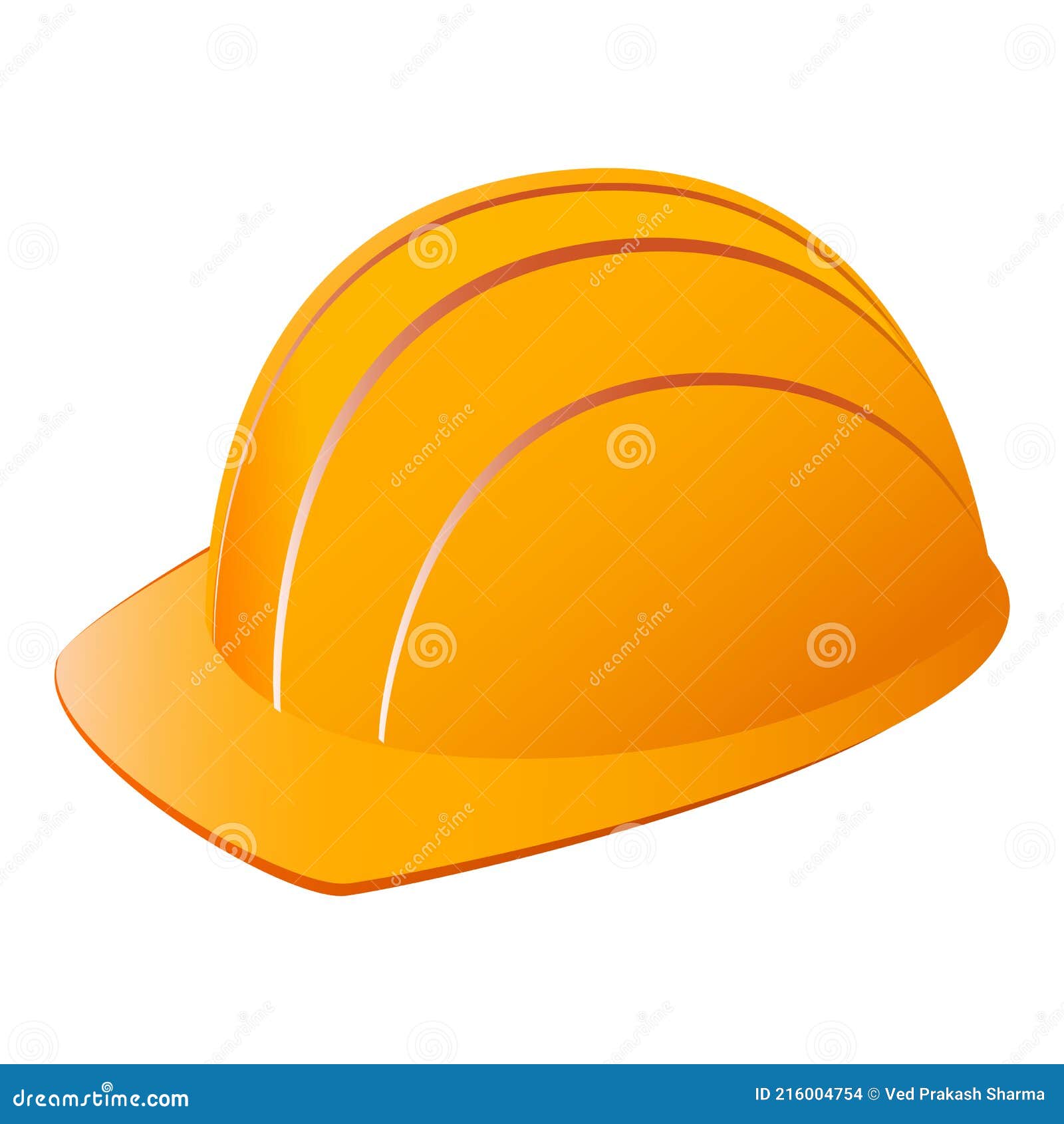 Hard Hat Helmet . Safety Construction Worker Hard Hat Stock Vector ...