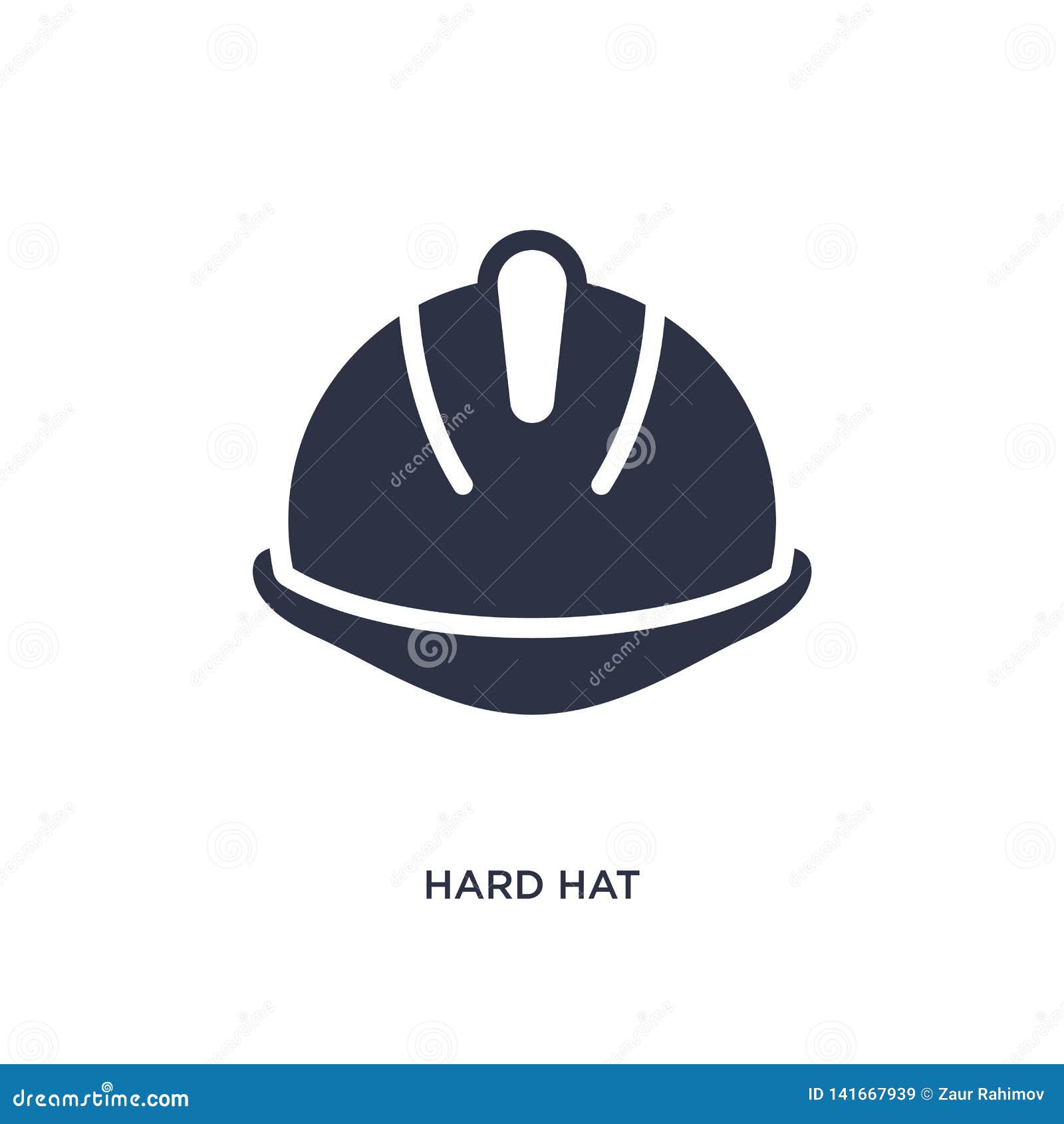 Hard Hat Icon on White Background. Simple Element Illustration from ...