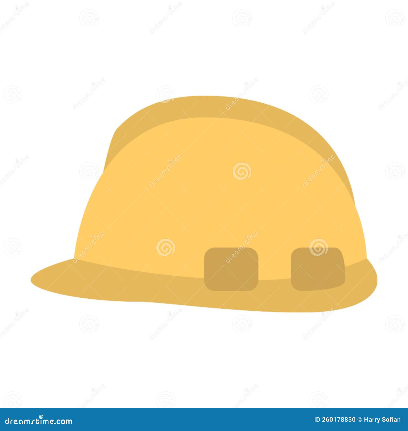 Hard hat illustration stock illustration. Illustration of white - 260178830