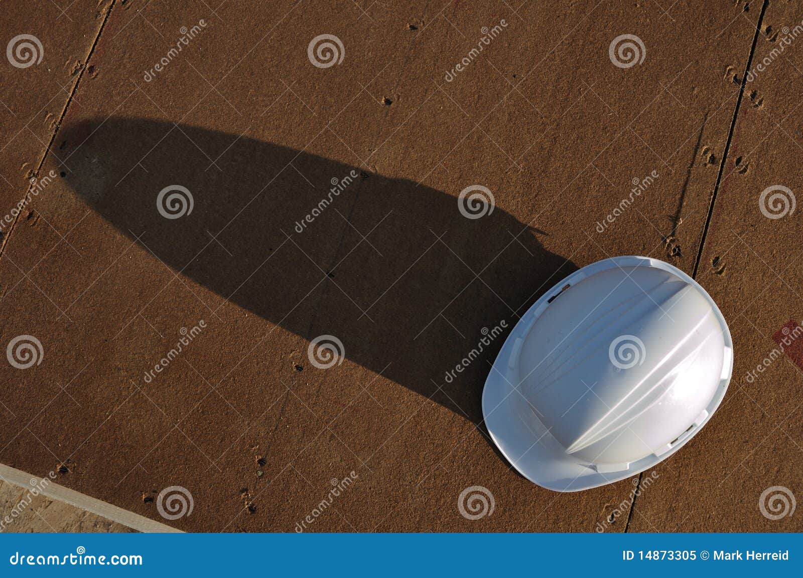 Hard Hat with Shadow stock image. Image of boards, floor - 14873305