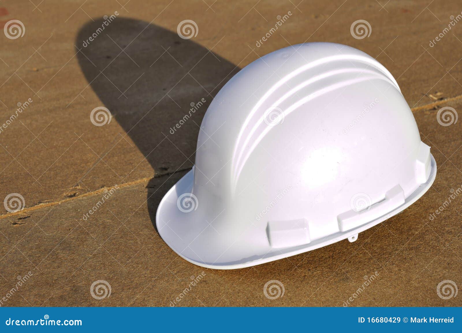 Hard Hat with Shadow stock image. Image of wood, evening - 16680429