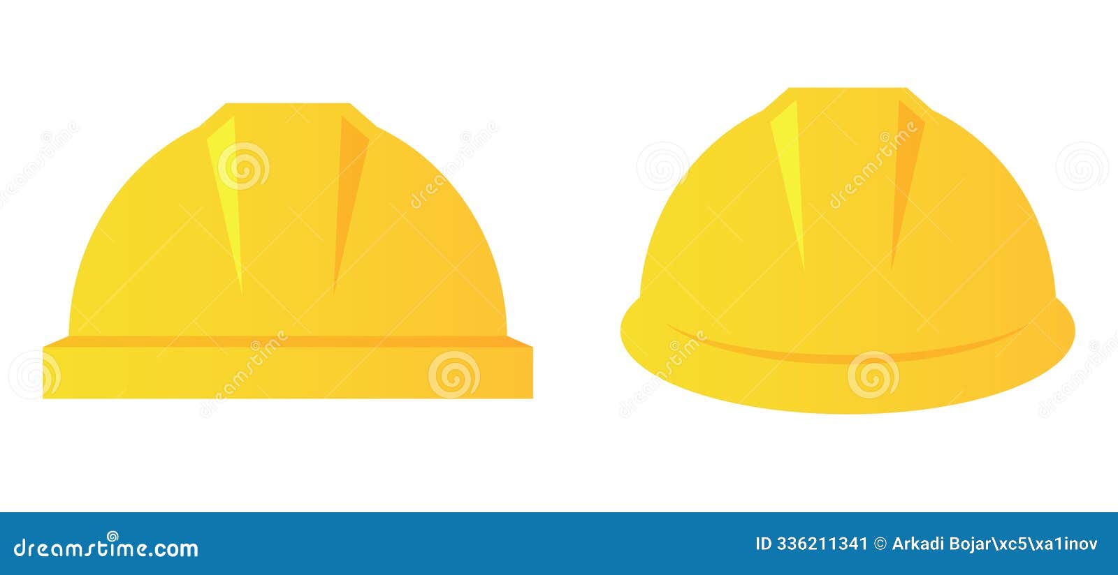 Hard Hat Vector Icon, Yellow Safety Helmet Stock Vector - Illustration ...