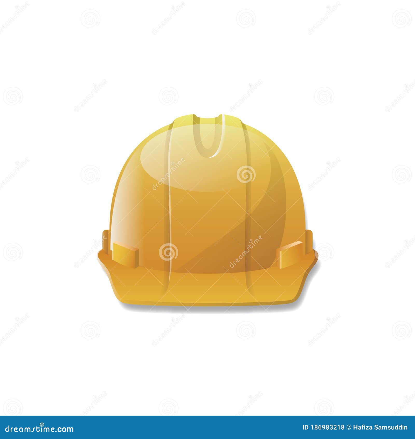 Hard Hat. Vector Illustration Decorative Design Stock Vector ...