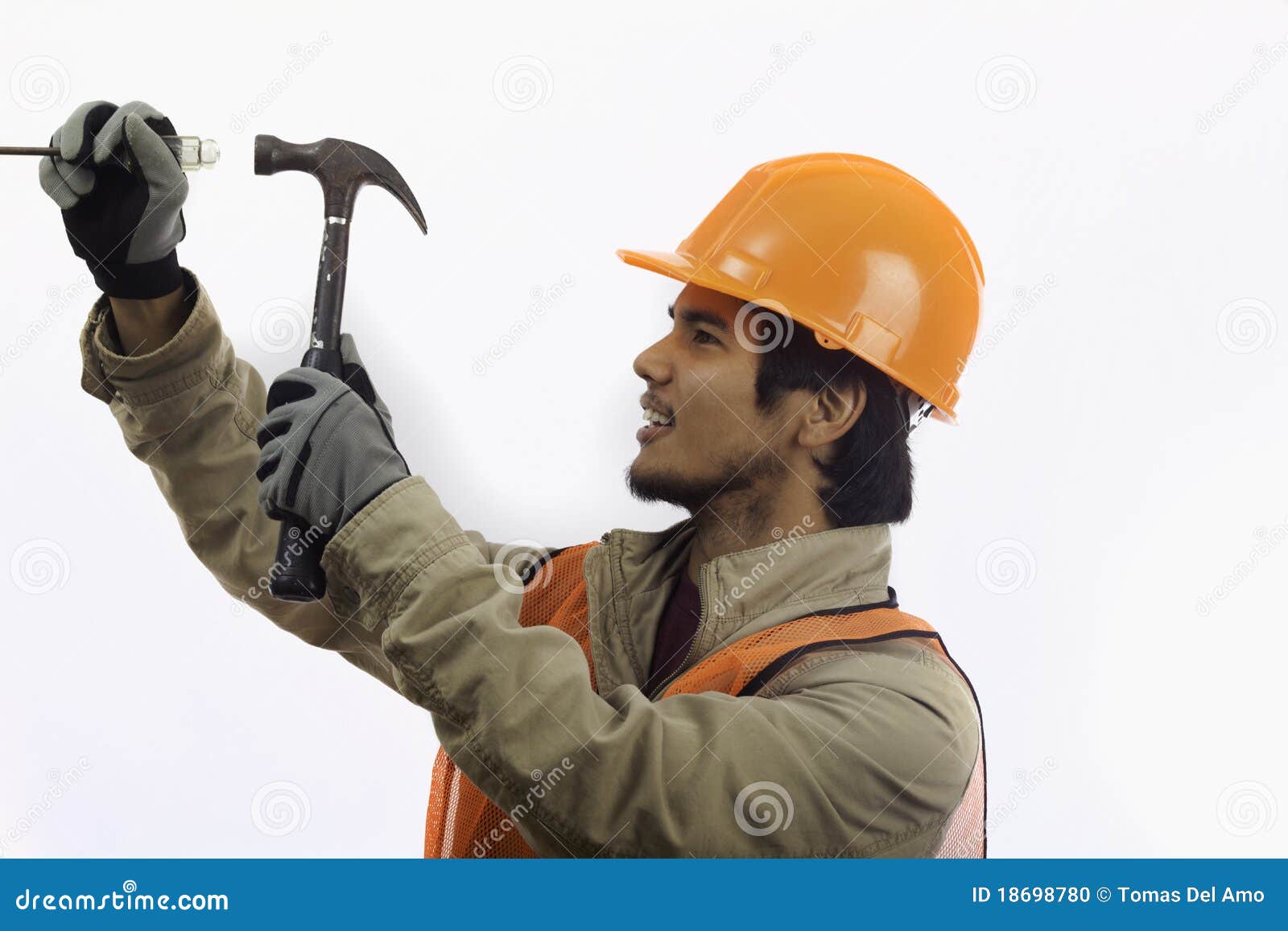 Hard hat worker stock photo. Image of repair, tradesman - 18698780