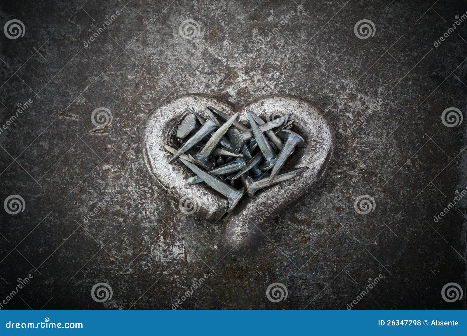 Hard Heart stock photo. Image of ruthless, metal, wicked - 26347298