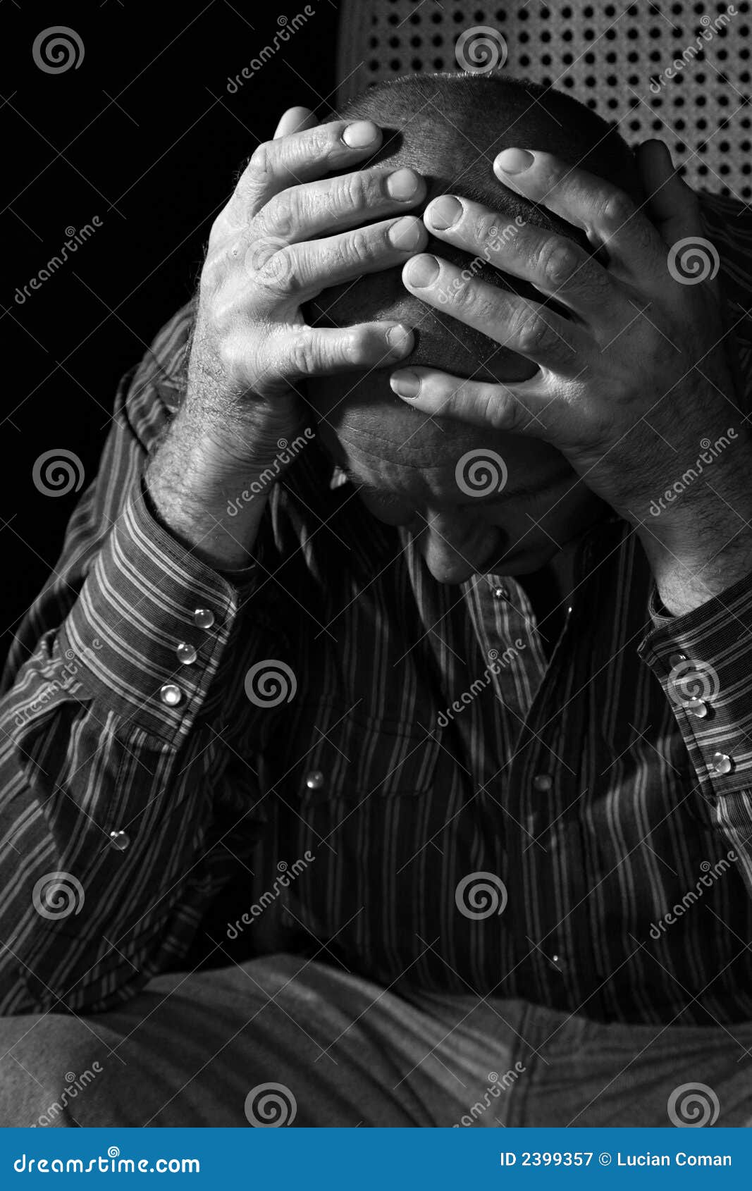 Hard life stock image. Image of expression, thinking, black - 2399357