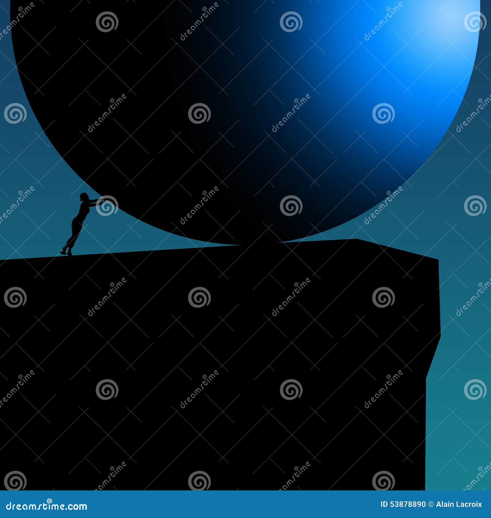 Hard life stock illustration. Illustration of depression - 53878890