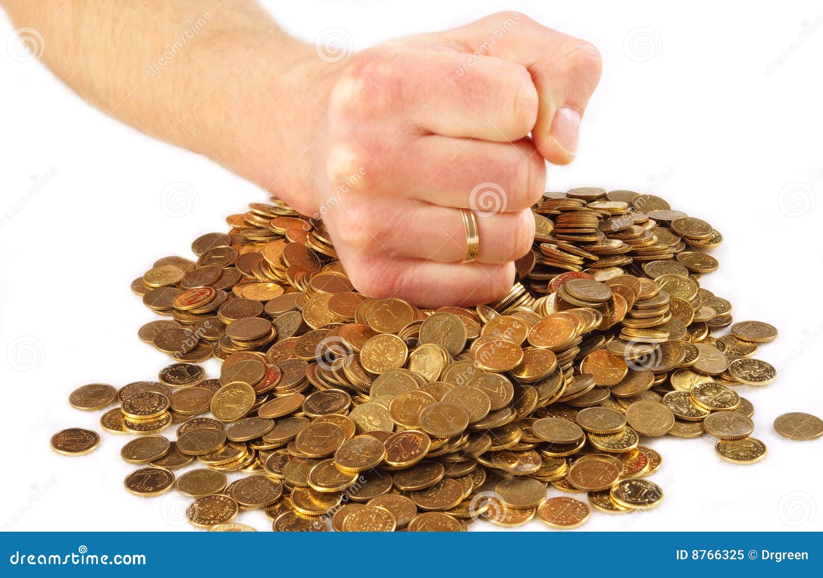 Hard Management of a Currency Stock Image - Image of fist, business ...