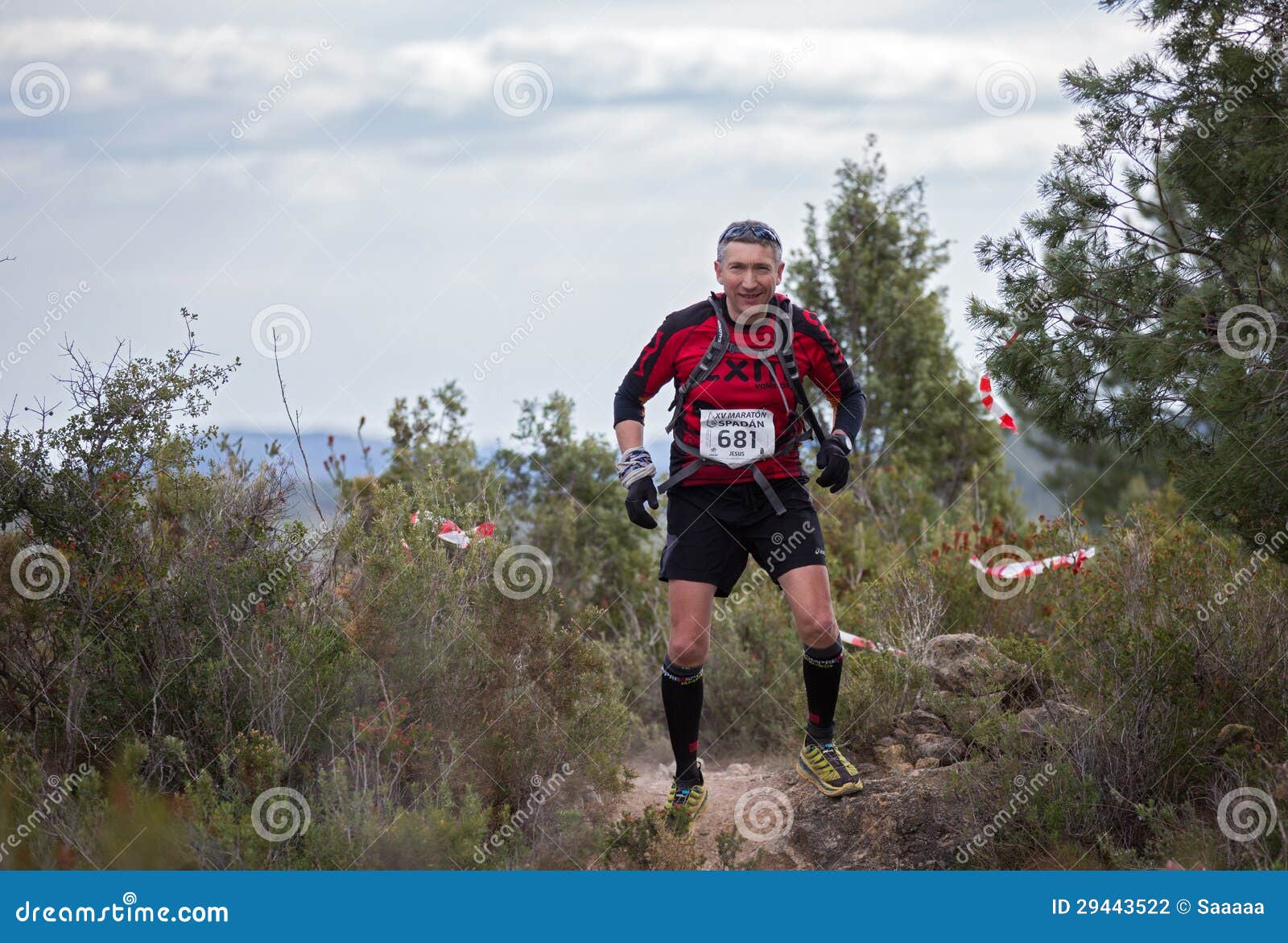 Hard Marathon Mountain Race Editorial Photography - Image of agility ...