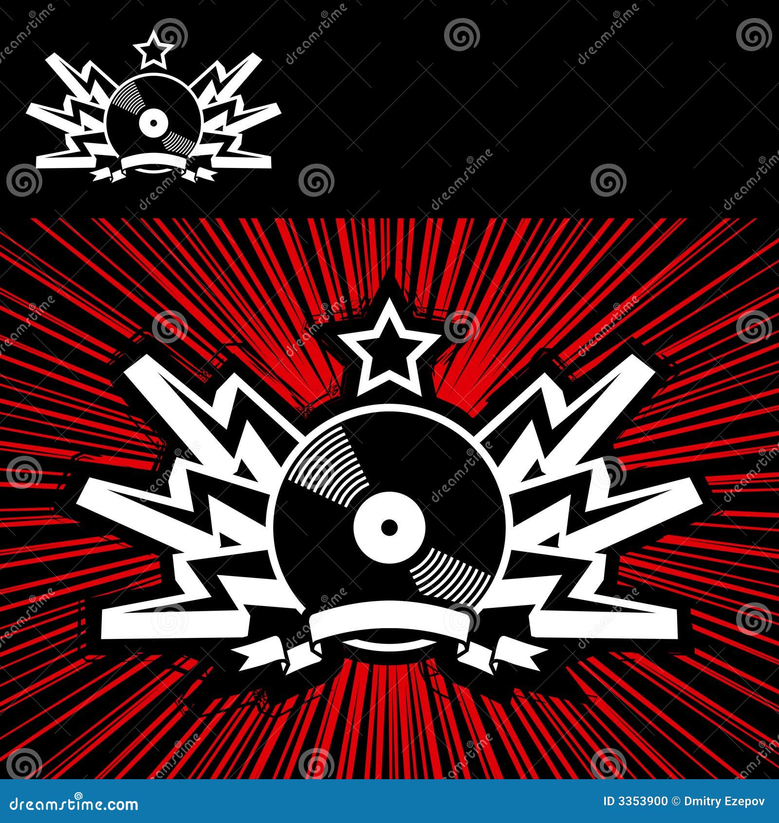 Hard Music stock vector. Illustration of design, deejay - 3353900