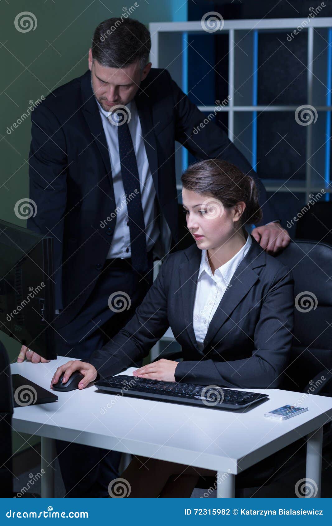 Hard night at office stock photo. Image of night, shift - 72315982
