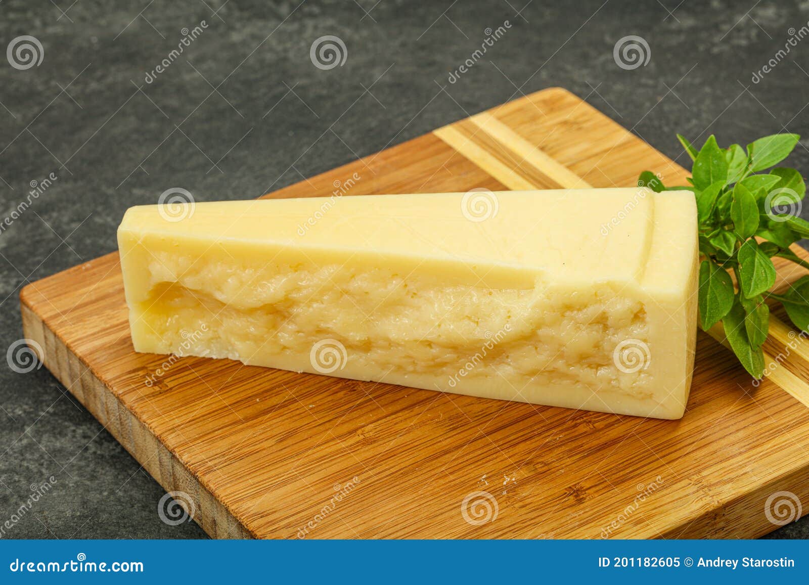 Hard Parmesan Cheese Served Basil Stock Image - Image of snack, cuisine ...