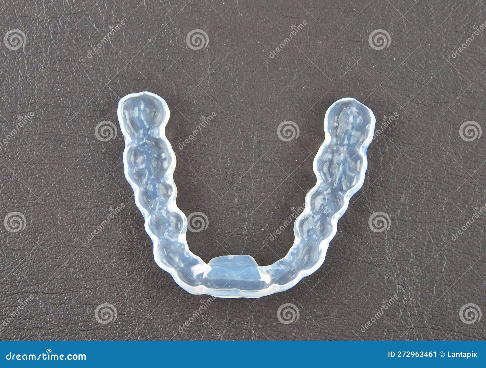 Hard Plastic Bite Splint on Dark Background Stock Image - Image of ...