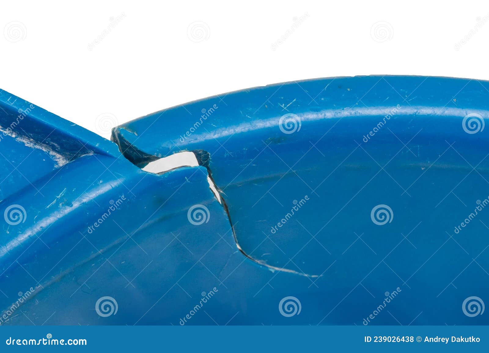 Hard Plastic Crack Broken Material Damaged Old Structure Abandoned ...