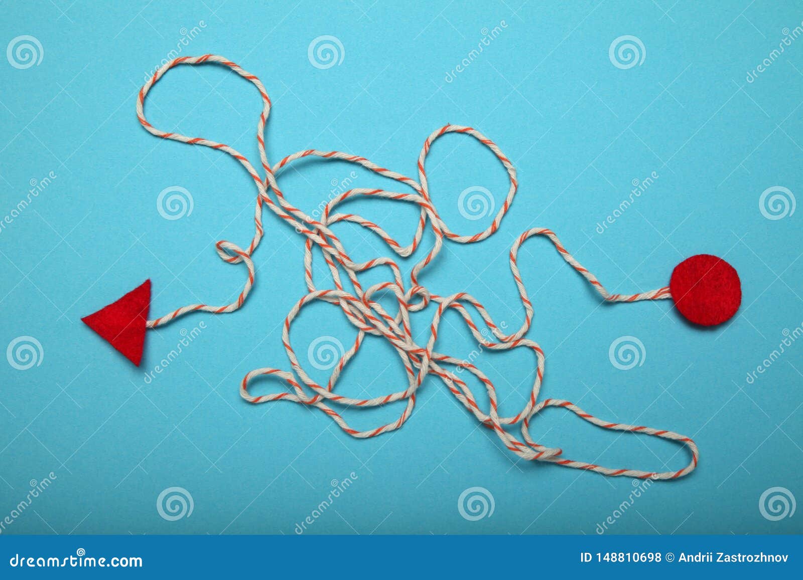 Hard Reality Way, Complicated Solution Stock Photo - Image of goal ...