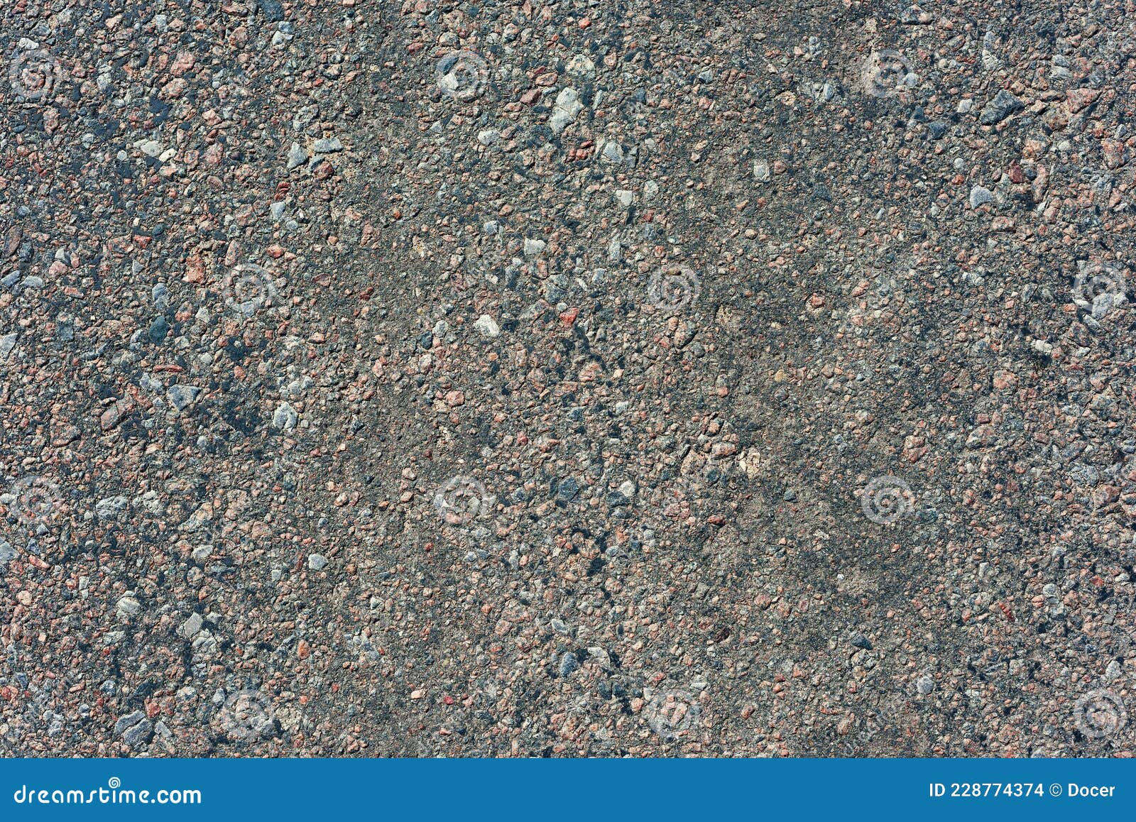 Hard Road Surface Consisting of Many Stones Mixed with Asphalt Stock ...