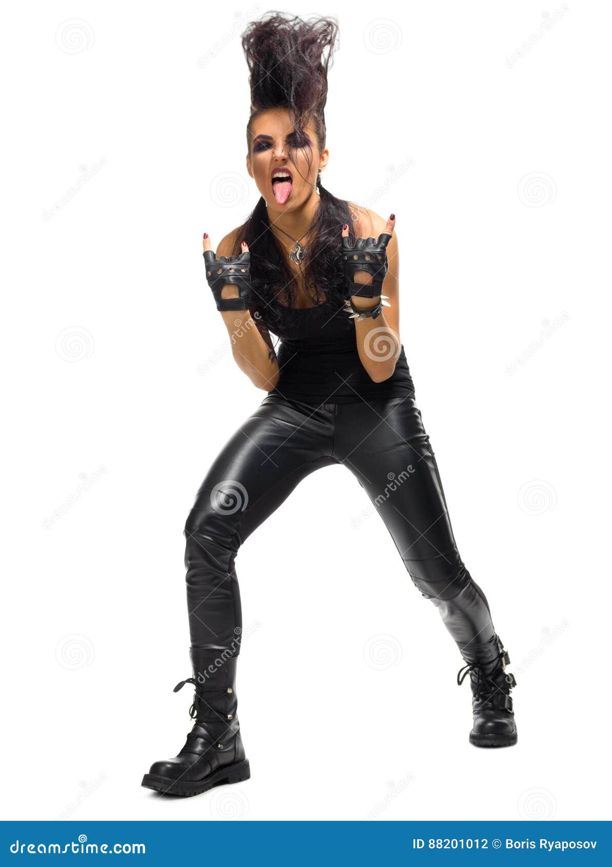 Hard rock artist isolated stock photo. Image of musician - 88201012