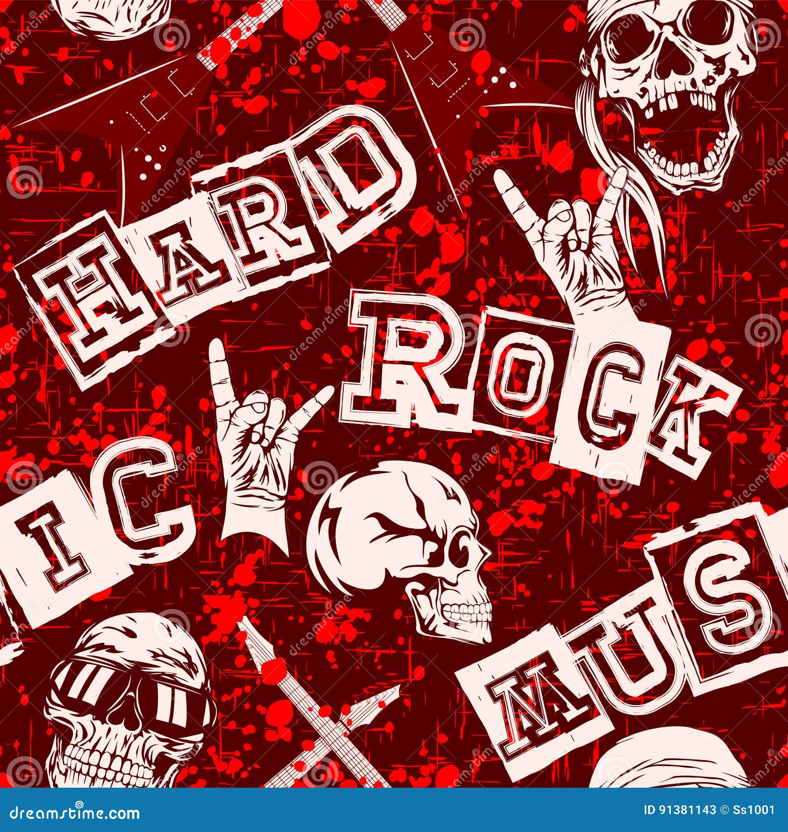 Hard_rock_background illustration de vecteur. Illustration du ...