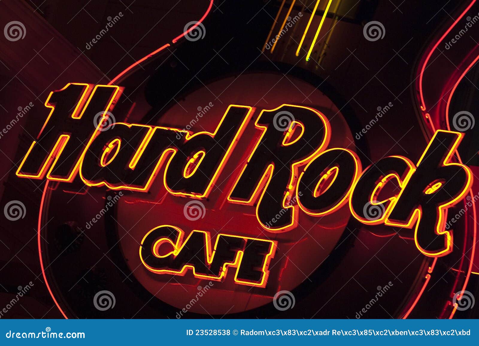 Hard Rock Cafe editorial stock photo. Image of guitar - 23528538