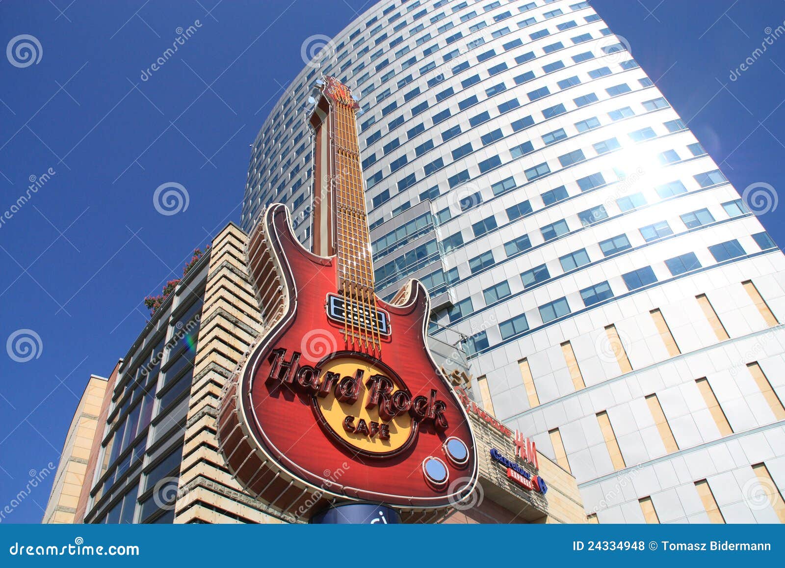 Hard Rock Cafe editorial stock photo. Image of roll, rock - 24334948