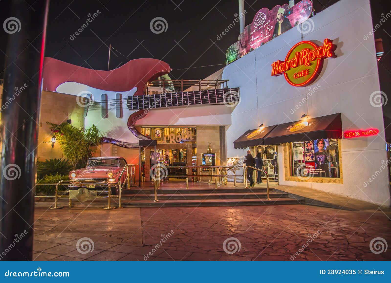 Hard rock cafe editorial image. Image of bright, american - 28924035