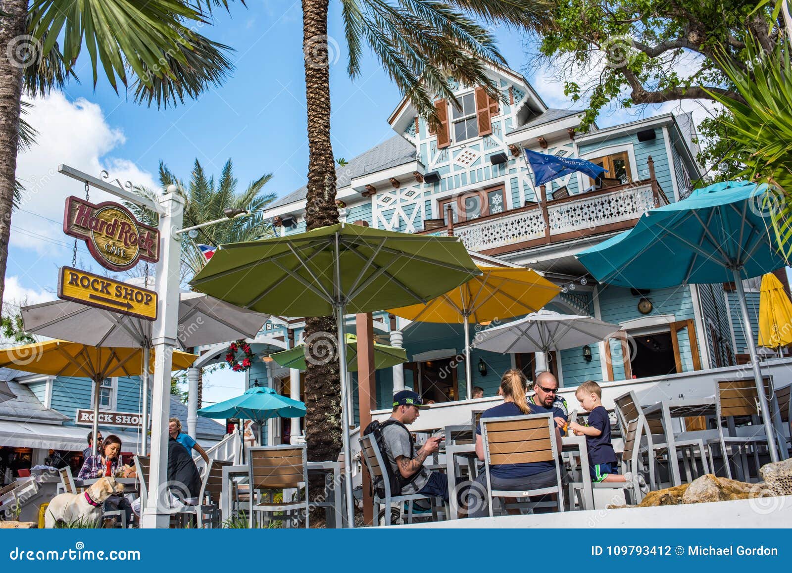 Hard Rock Cafe in Key West redaktionelles stockfotografie. Bild von ...