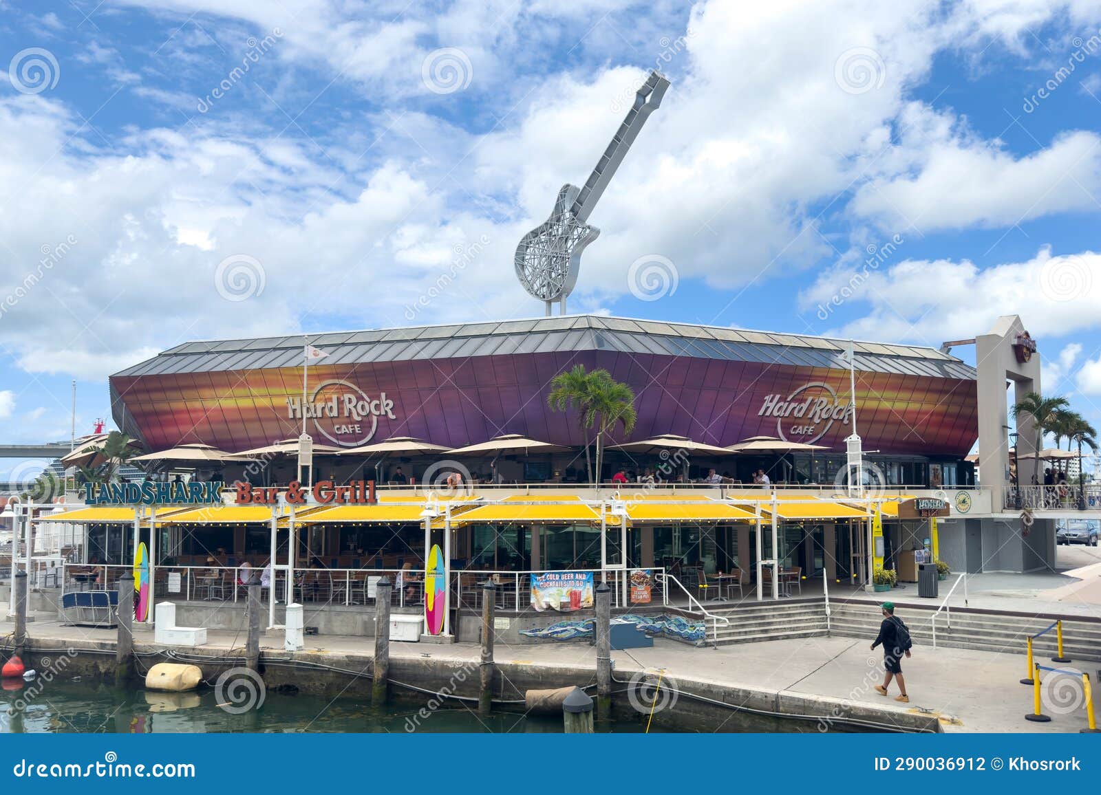 Hard Rock Cafe Miami Beach in Florida. Editorial Photography - Image of ...
