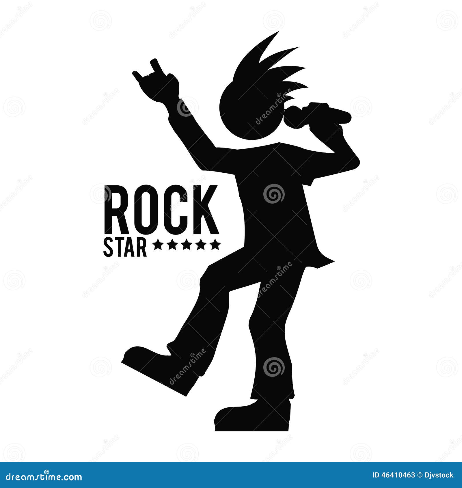Hard rock design stock vector. Illustration of concert - 46410463