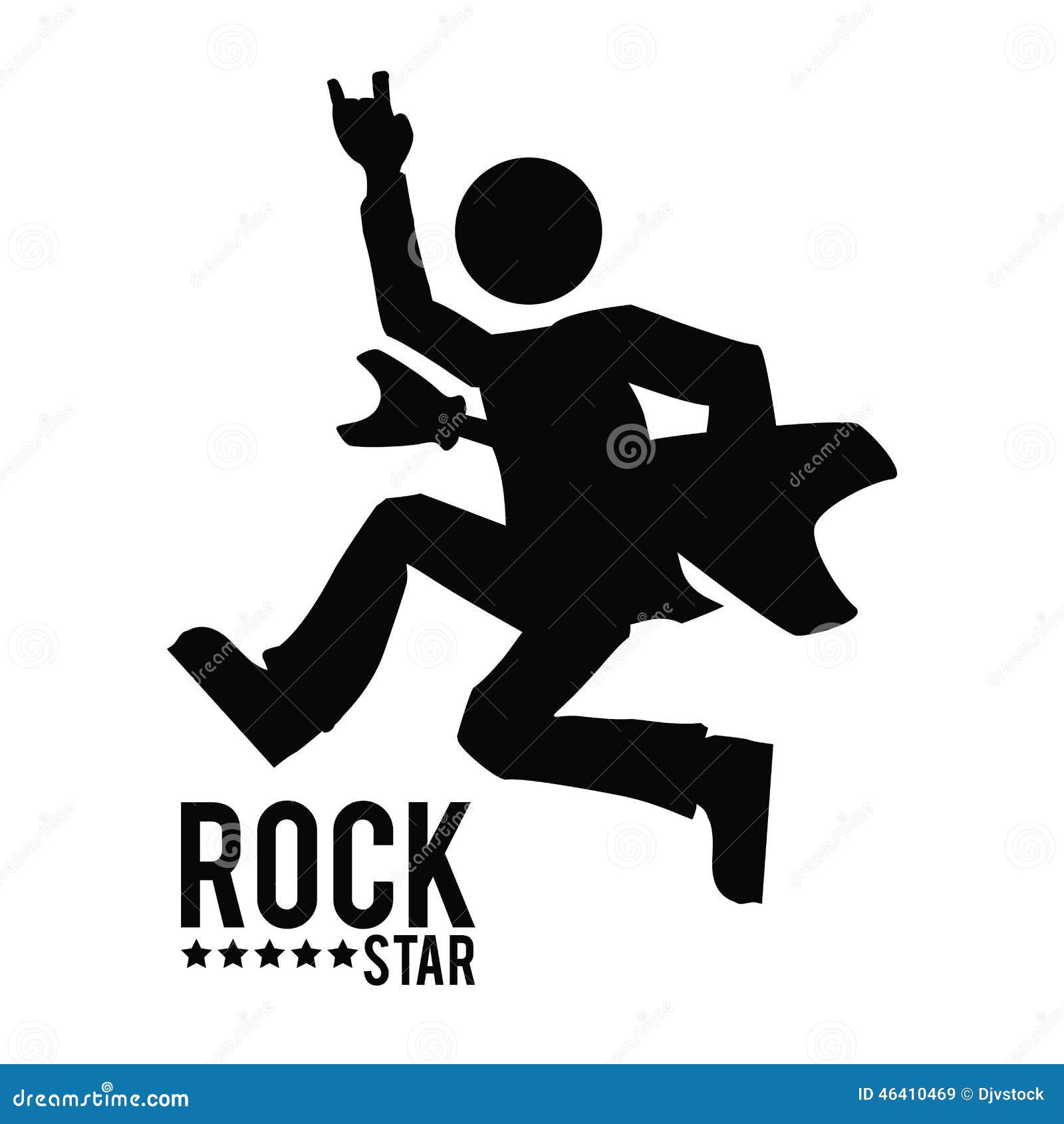 Hard rock design stock vector. Illustration of rock, print - 46410469
